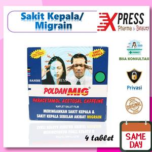 Jual ⚡XPRESS⚡ Poldanmig Strip 4 tablet Pol Dan Mig Poldan Sakit Kepala ...
