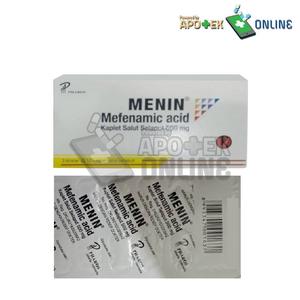 Jual MENIN 500MG 10 KAPLET/ASAM MEFENAMAT/PEREDA NYERI/SAKIT GIGI ...