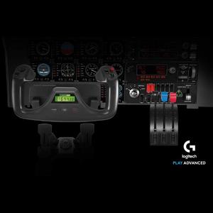 Jual LOGITECH G FLIGHT YOKE SYSTEM with included Throttle Quadrant for ...