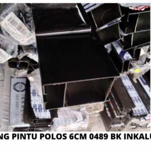 Jual Bahan Pintu Aluminium Batangan Tiang Polos 6CM 0489 BK Inkalum ...