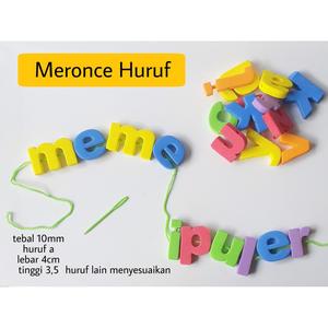 Jual meronce anak mainan edukasi/mainan huruf dan angka/belajar huruf ...