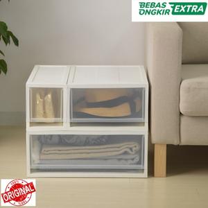 Jual Box Kotak Laci Tarik Tempat Penyimpanan Transparan 34x46x20cm ...