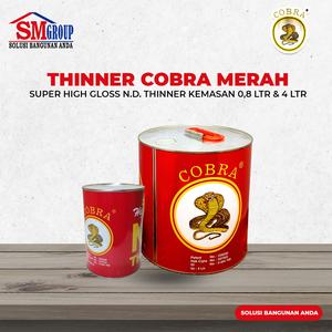 Jual Thinner Cobra Merah - Merah, 0,9 l - Kota Palembang - SM Bangunan ...