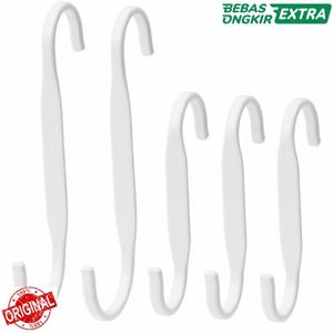 Jual 1Set 5Pcs Gantungan Pengait Besi NR Untuk Rel Besi Dinding_Putih ...