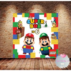 Jual Custom Backdrop Banner Spanduk Happy Birthday Super Mario Bros ...