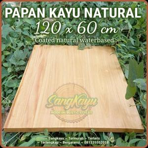 Jual Kayu Papan kayu 120x60 cm Wooden board bahan meja kayu daun meja ...