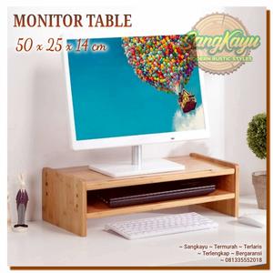 Jual Meja monitor kayu komputer meja laptop table monitor table ...