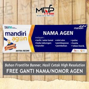 Jual SPANDUK AGEN BANK MANDIRI 2X1 METER BANNER MURAH CEPAT ...