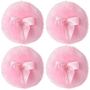 Jual 3.5 inch Large Powder Puffs 4 Pieces Body Powder Puffs Soft ...