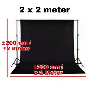Jual Kain Background Hitam 2x2 Meter Background Foto Black Backdrop ...