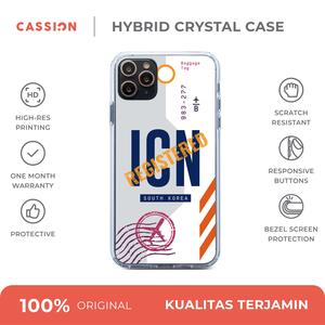 Promo Case iPhone 13 Pro Max Hybrid Crystal Cassion Bagagge Tag Custom ...