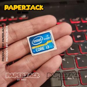 Jual STICKER INTEL i3 GEN 2 EMBLEM STICKER RESIN LENTUR WATERPROOF ...