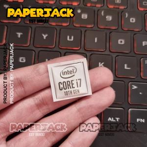 Jual STICKER INTEL i7 GEN 10TH EMBLEM STIKER RESIN LENTUR WATERPROOF ...