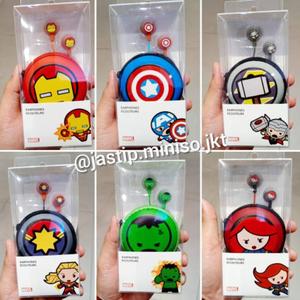 Jual MINISO X MARVEL - EARPHONES SUPERHERO bs utk telpon Diskon ...