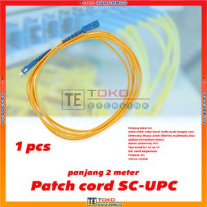 Promo Kabel Fiber Optic Patch Cord Warna Kuning 2M Single Mode SC-SC ...