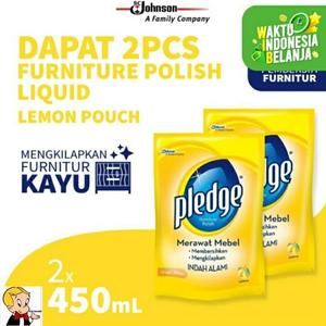 Jual Pledge Furniture Polish Merawat Meubel Lemon Refill 450 Ml Twin ...