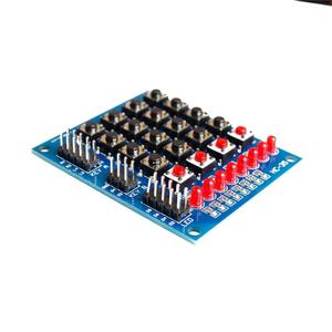 Jual 4x4 Modul Matrix Keyboard Untuk Arduino Array 16 Tombol Tekan ...