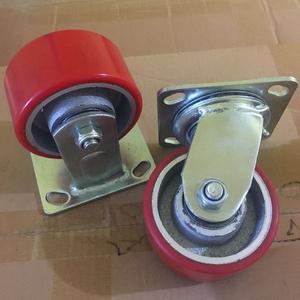 Jual RODA TROLLEY TROLI 4 INCH BESI PU HEAVY DUTY PER SET 2 HIDUP 2 ...