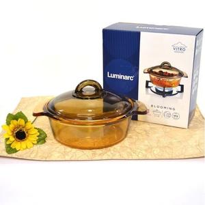 Jual Luminarc Vitro Amber Casserole dgn Tutup 1 liter - Panci Masak ...