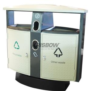 Jual Tempat Sampah Dust Bin 2 Compartment Outdoor Recycle Krisbow ...