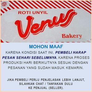 Jual ROTI UNYIL Venus Bakery Bogor Untuk Paket 20 Roti dan Seterusnya ...