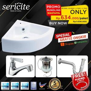 Jual INNO SERICITE WASTAFEL SUDUT 2026 KOMPLIT KRAN SIPHON AFUR RANTAI ...