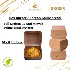 Jual Dus Kotak Burger / Box Snack / Dimsum / Takoyaki / Siomay Lunchbox ...