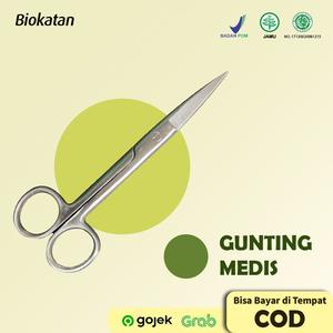 Jual Gunting Bedah Operasi Medis Tajam Sharp 14 cm Standard Kemenkes ...