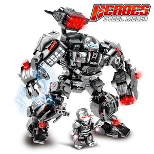 Jual Mainan Rakitan Balok Bangunan Lego Avengers Steel Armor Mecha Diy ...