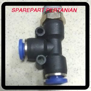 Jual FITTING NEPEL ANGIN T DRAT SAMPING SELANG 6 MM DRAT 1/4 - Kab ...