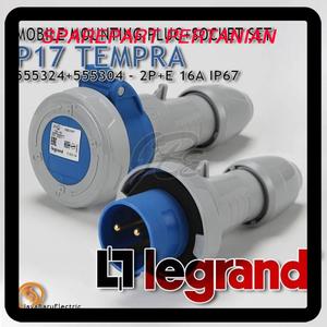 Jual Legrand Paket 1 Set Plug Mobile Mounting Socket 2P+E / 3 Pin 16A ...