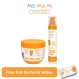 Jual Momami Bundle Baby Yogurt, Facial Cream Free Antibac Wipes - Kab ...