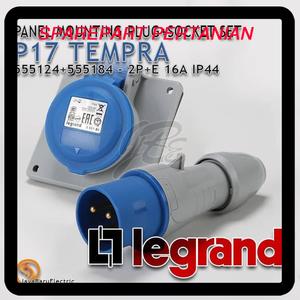 Jual Legrand Paket 1 Set Plug Panel Mounting Socket 2P+E / 3 Pin 16A IP44 - Kab. Sragen - Toko ...