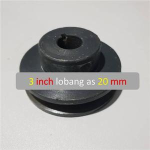 Jual Pulley puli B1 - 3 inch as 20 mm pully besi plus spei Ready - Kota ...