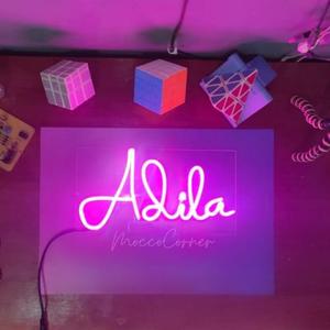 Jual Neon Flex Lampu Neon Custom Nama Neon Sign 4 Huruf / neon sign ...