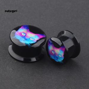 Jual Anting Tindik Telinga Wanita Model Dua Flare Bahan Akrilik Warna ...