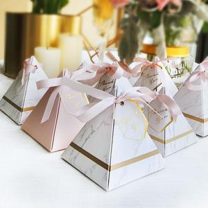 Jual Kotak Permen Bentuk Piramid Segitiga untuk Hadiah Pernikahan ...