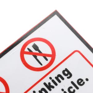 Jual Stiker Dinding Desain Tulisan No Smoking eating Drinking in This ...