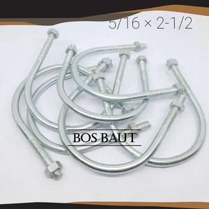 Jual Baut U - U Bolt Galvanis 5/16" x 2-1/2" - Kota Surabaya - Bos Baut ...