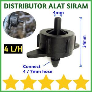 Jual DRIPPER EMITTER 4 L/H LITER PER JAM PC EMITER DRIP SYSTEM IRIGASI ...