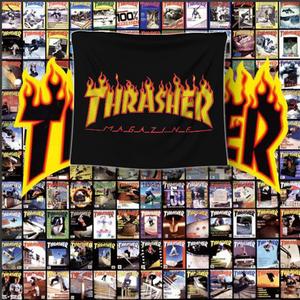 Jual BENDERA THRASHER MAGAZINE LOGO SKATEBOARDING POSTER KAIN - 90 x 60 ...