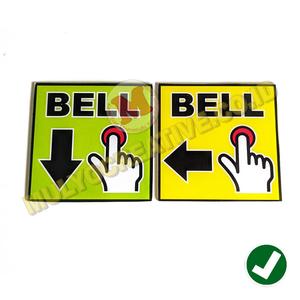 Jual Papan Tanda Bell Akrilik Papan Bell Akrilik 10 x 10 cm - Hijau ...