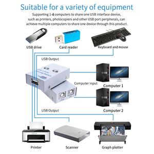 Jual Auto Switch Usb Printer 2 Port 2Port 4 Port Sharing Switcher Usb 2.0 - - Kabel 1,5M ...