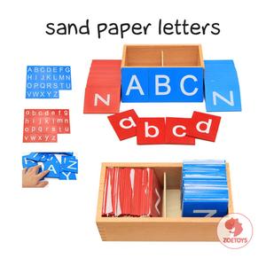 Jual shukaku Sandpaper Letters | Montessori Language Sandpaper Alphabet ...