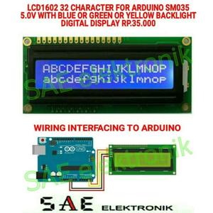 Jual SM035A LCD1602 LCD 16X2 LCD 1602 FOR ARDUINO 32 CHARACTER DIGITAL - Kab. Cianjur ...