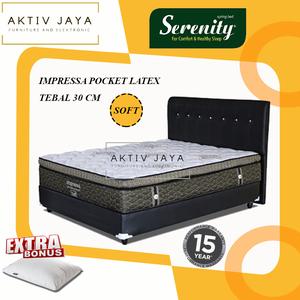Jual Elite Serenity Spring Bed Impressa Pocket Latex 180x200 Full Set ...