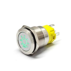 Jual ANG 19mm 12 V Logam Push Button Beralih Dashboard Simbol Kit ...