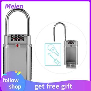 Jual Meien Metal Password Padlock Key Safe Storage Lock Box Lockbox 1 ...