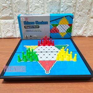 Jual Mainan Halma Magnet Chinese Checkers Magnet Board Games - 25x25 ...