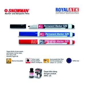 Jual Spidol Snowman Permanent Ag-520 Tinta Merah - Kota Malang - Royal ...